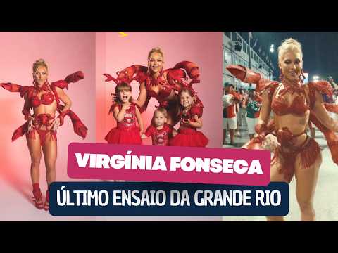 Virginia Fonseca chega com tudo ao último ensaio da Grande Rio e impressiona na Sapucaí
