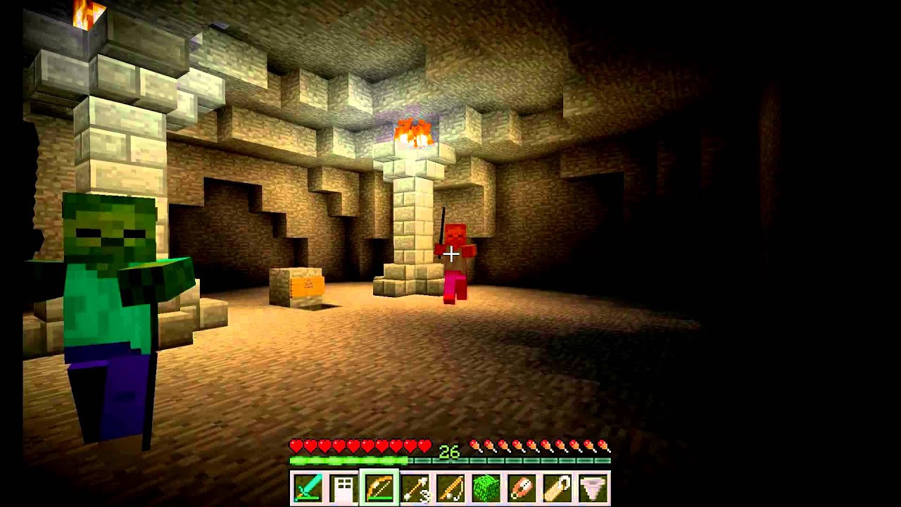Vanilla Minecraft Legend of Zelda Mini Dungeon - YouTube