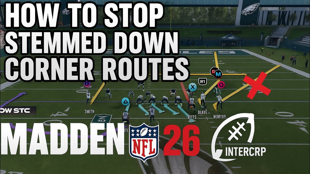How to Stop Stemmed Down Corner Routes in Madden 26! - YouTube