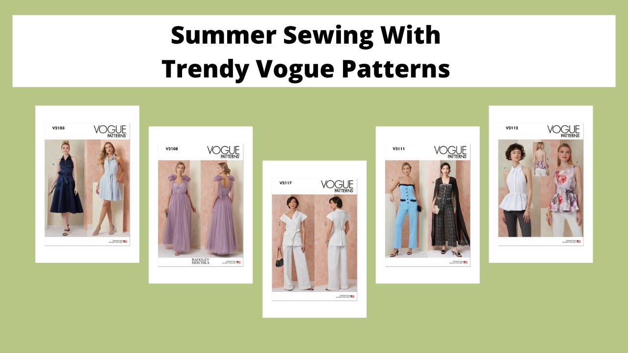 Vogue Pattern Drop - Special Occasion Dresses, Trendy Suits, and Floaty ...