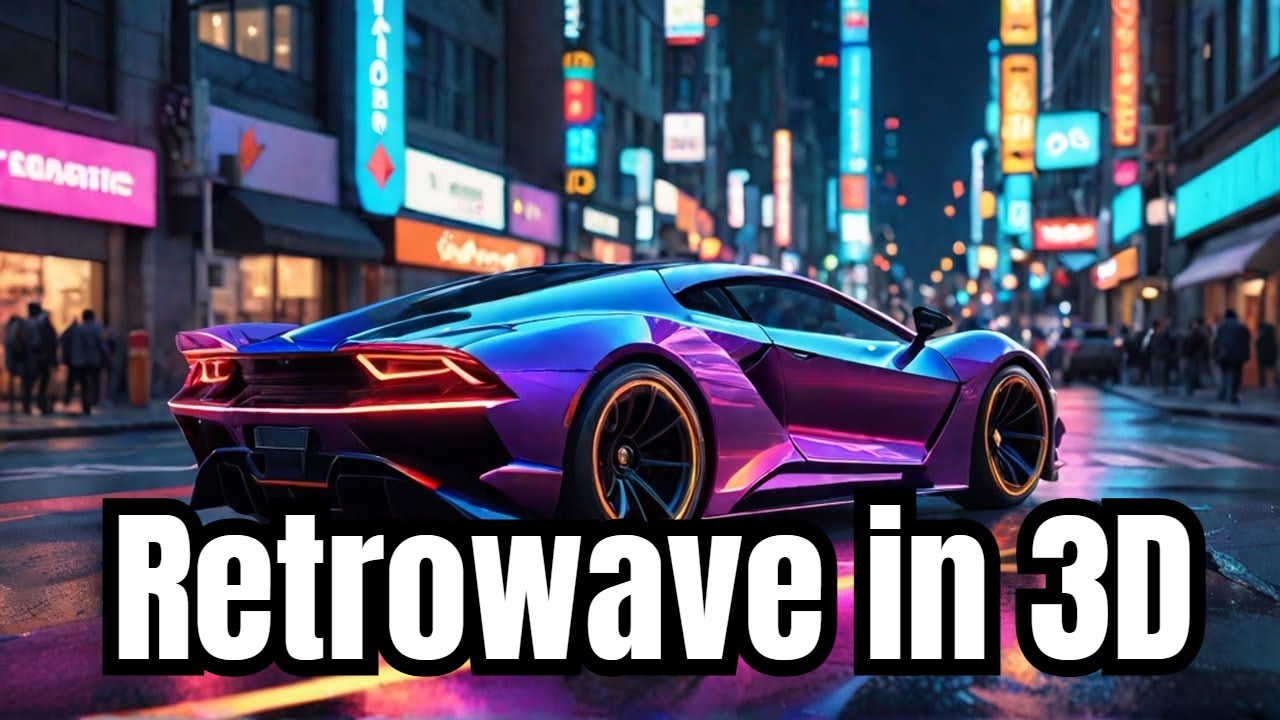 Cinema 4D Retrowave Outrun - YouTube