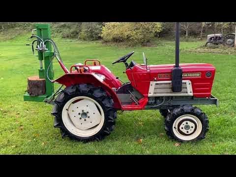 4x4 YANMAR YM1601D Compact Tractor & New Log Splitter - YouTube