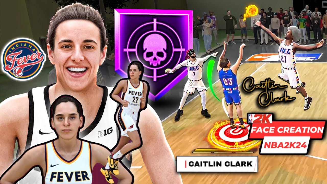 Caitlin Clark Face Creation 2K24 *BEST* 2K Caitlin Clark Facescan + How ...