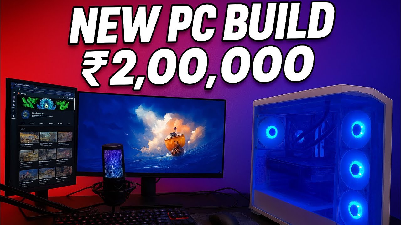 2,00,000 का Monster Gaming PC Build 😱 | Full Setup Tour #gamingpc # ...