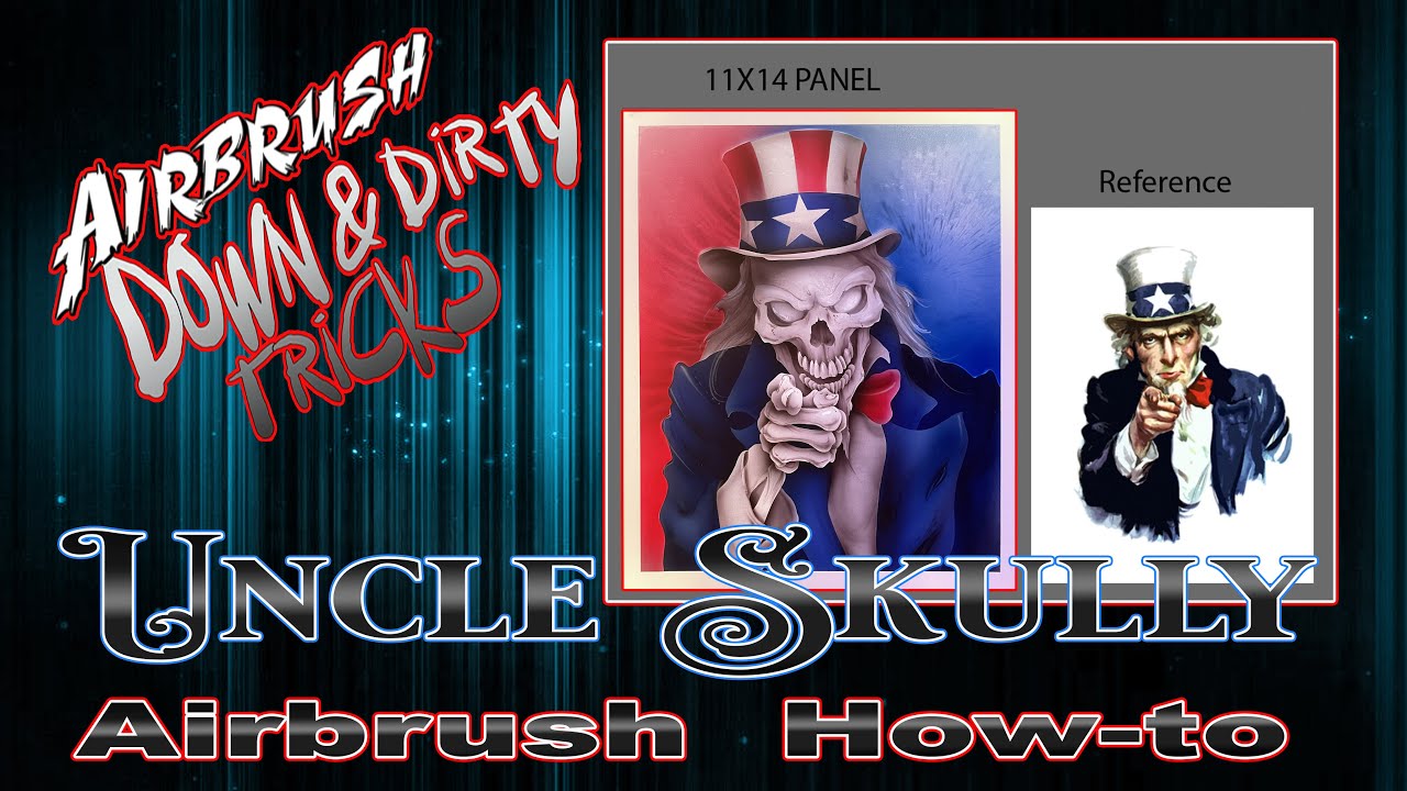 Uncle Skully #Airbrush #tutorial - YouTube