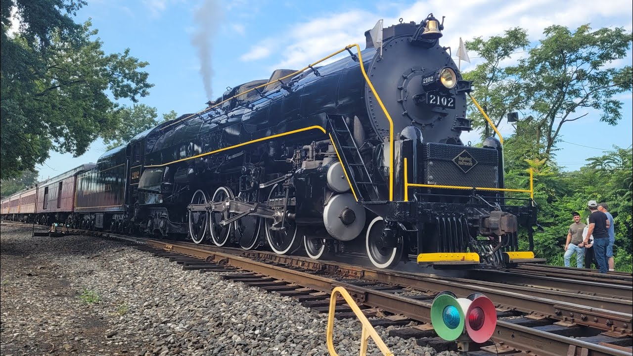 Riding Behind R&N 2102 And Railfanning Jim Thorpe 8/13/2023 - YouTube