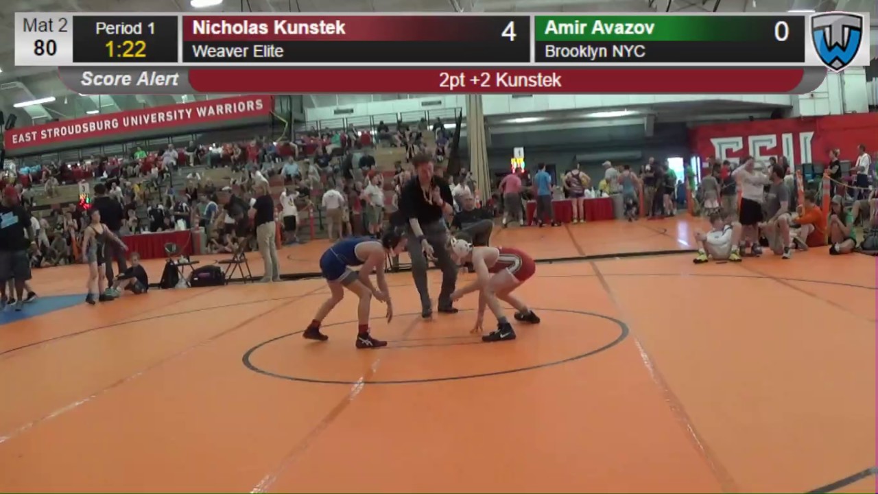 4104 Novice 80 Nicholas Kunstek Weaver Elite vs Amir Avazov Brooklyn ...
