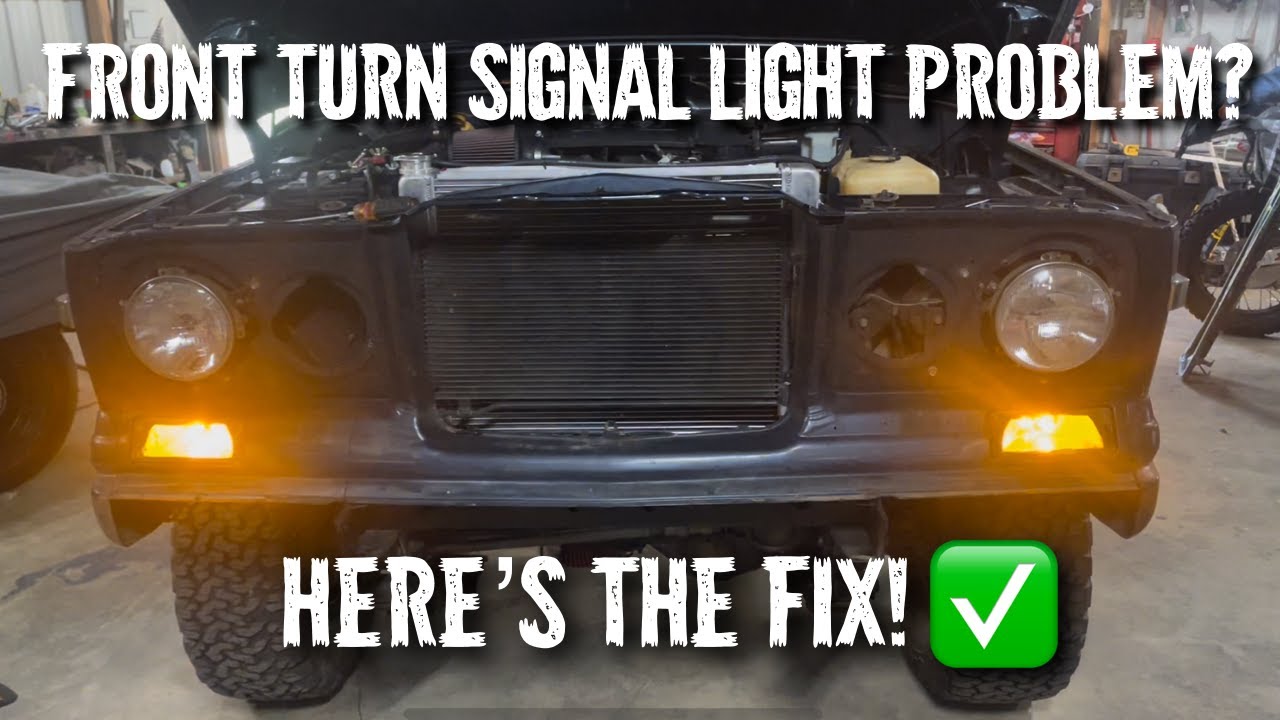 Front Marker - Turn Signal Fix! For Classic Cars #fsj #classiccar #diy ...