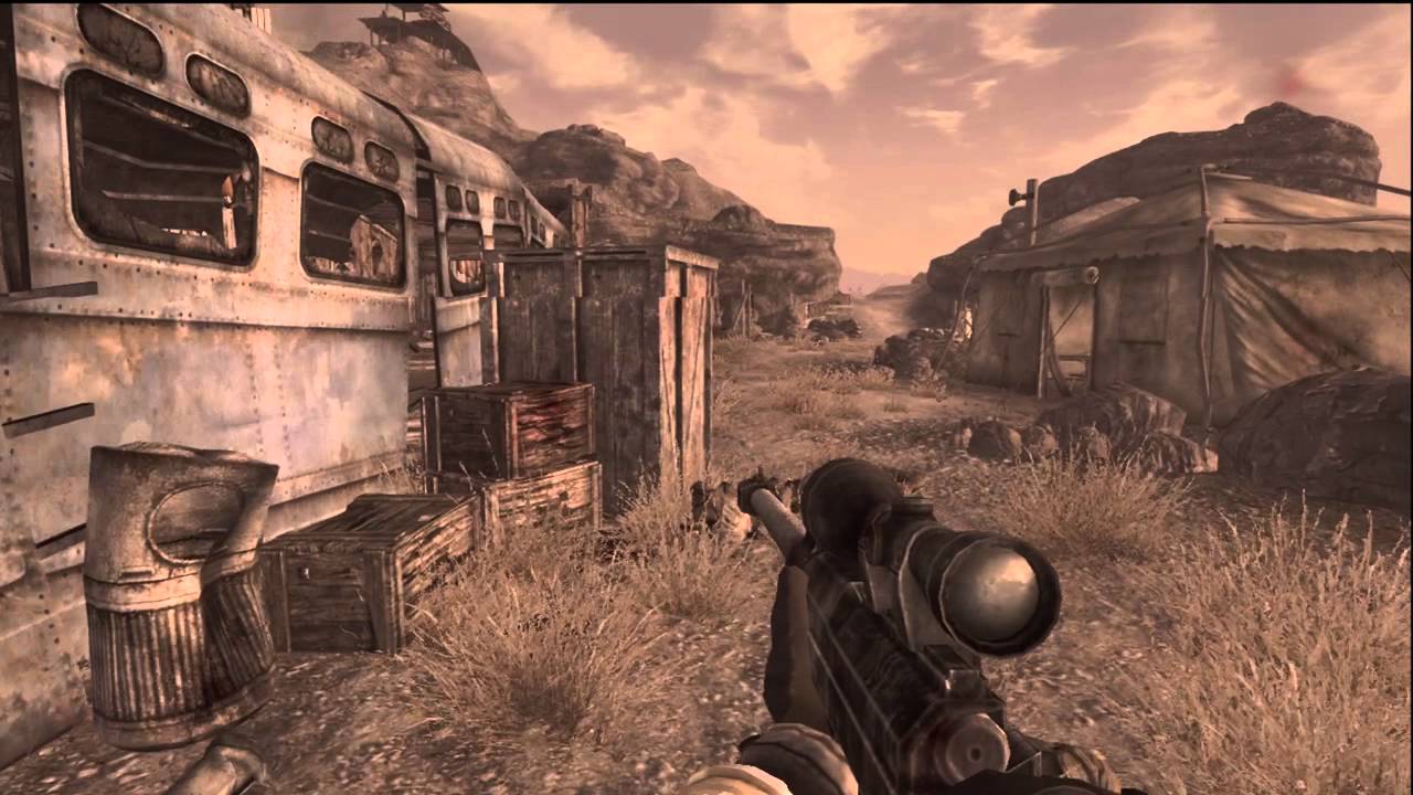 Fallout New Vegas Anti Material Rifle Explosive Bullets - YouTube