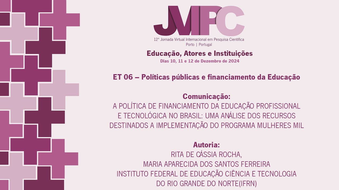 12ª JVIPC - ET 06 – RITA DE CÁSSIA ROCHA, MARIA APARECIDA DOS SANTOS ...