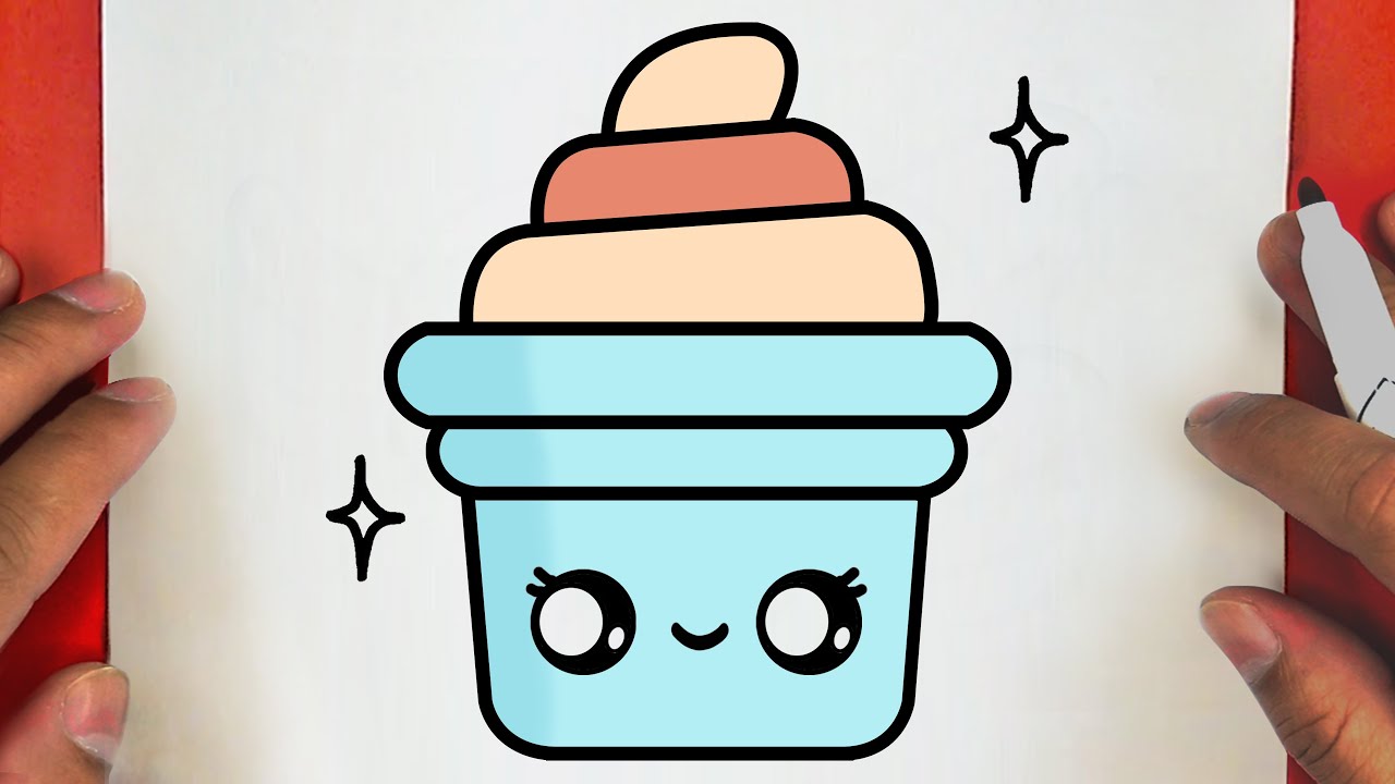 COMMENT DESSINER UN SUNDAE MIGNON, ÉTAPE PAR ÉTAPE, JACK DESSINS - YouTube