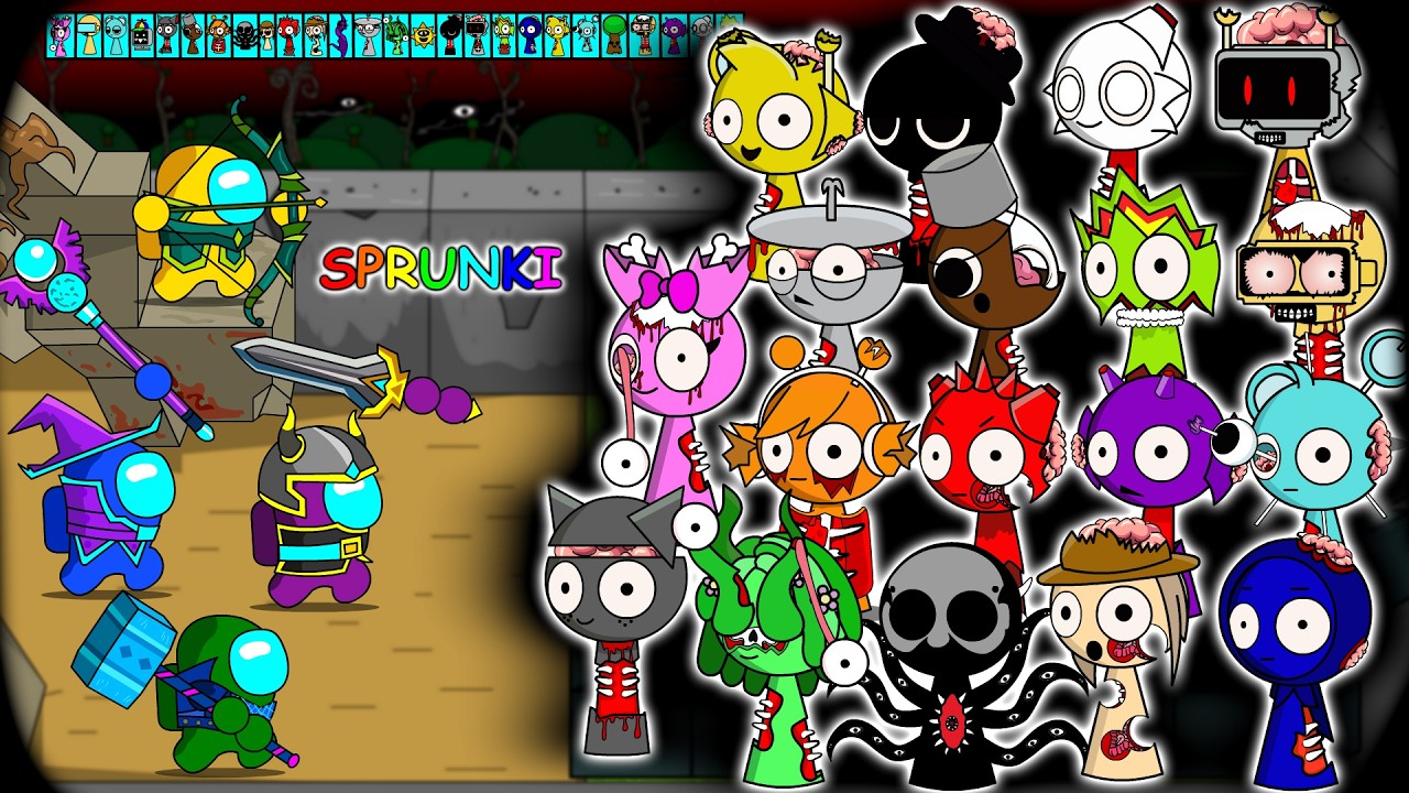 Among Us vs Sprunki Lore Zombie || Incredibox Sprunki Animation - YouTube