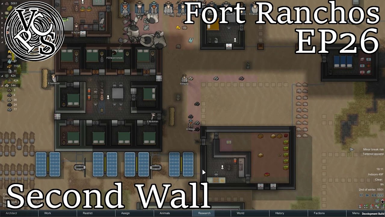 Rimworld Fort Ranchos EP26: Second Wall - Alpha 16 Custom Scenario ...