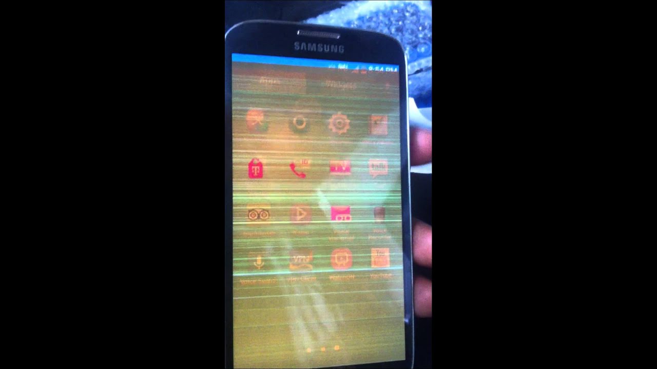 Galaxy S4 lcd discoloration??? - YouTube