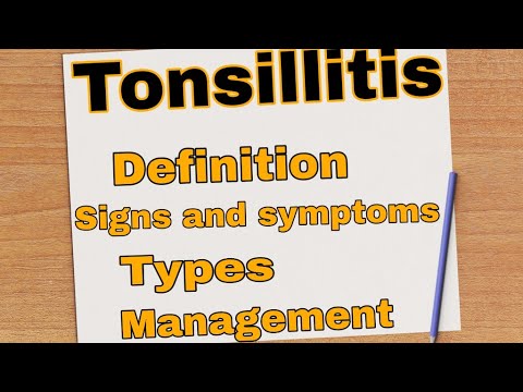 Tonsillitis | Definition of tonsillitis | Types of tonsillitis - YouTube