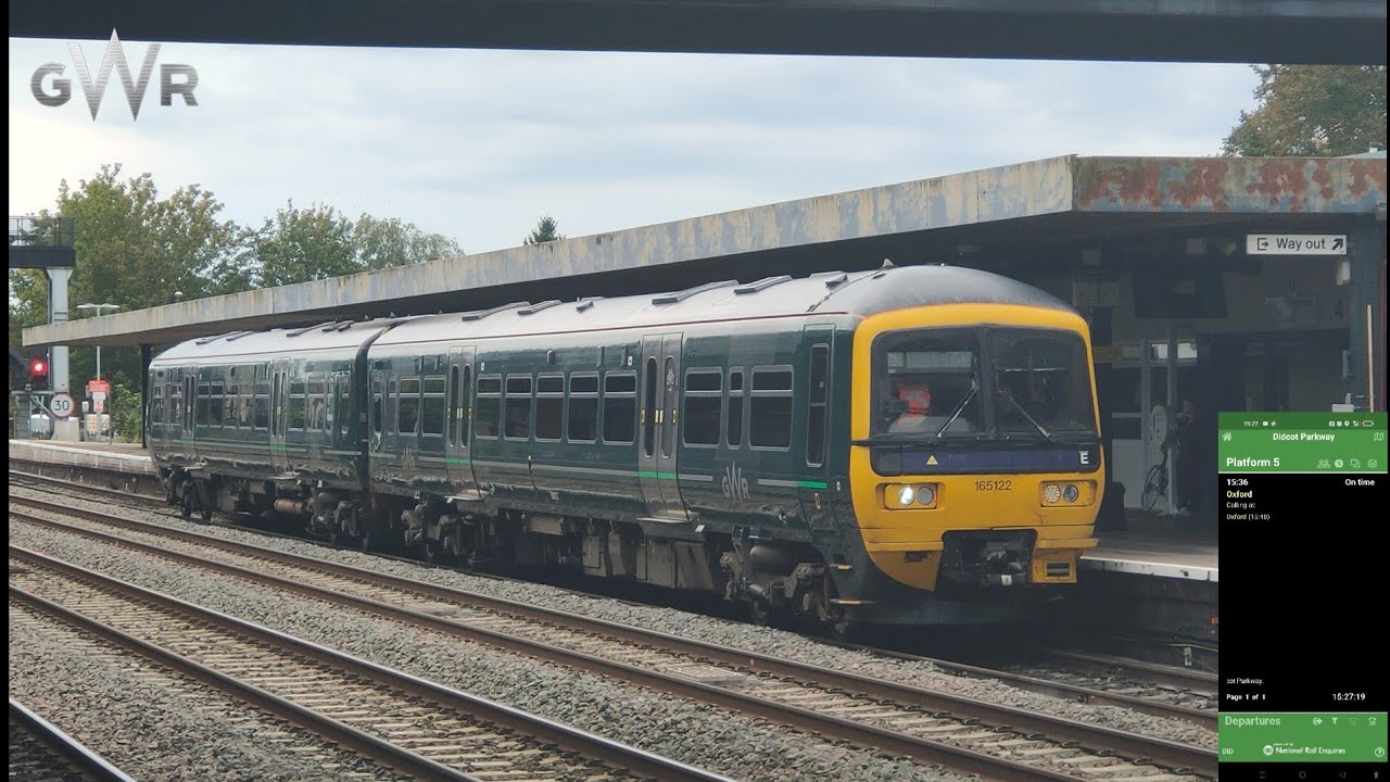 [Great Western Railway Class 165 Thames Turbo] Didcot Parkway to Oxford ...