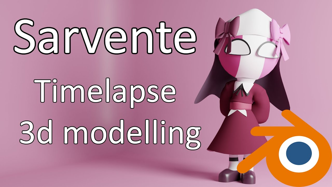 Sarvente Timelapse 3d Modeling - Friday Night Funkin (blender) - YouTube