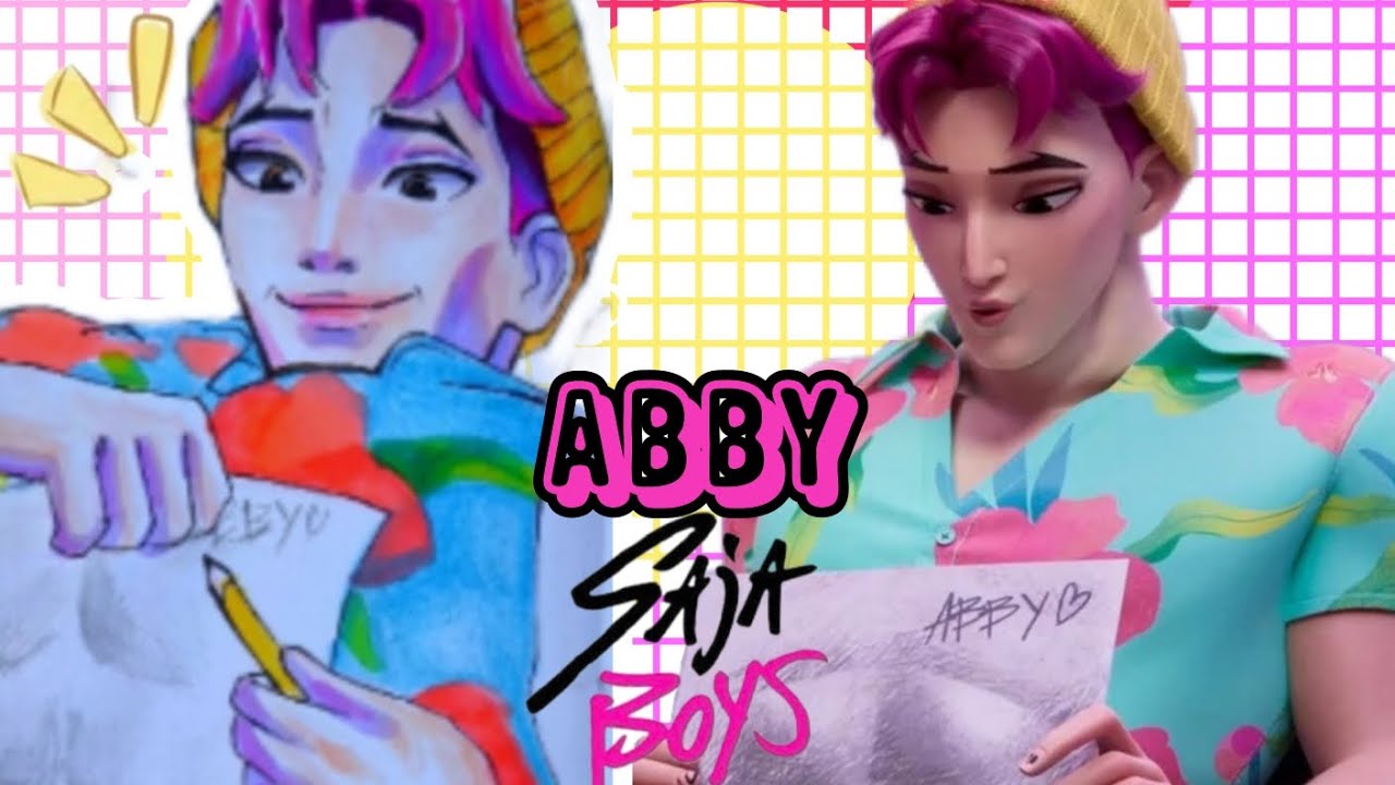 How to draw ABBY Saja Boys ~ KPop Demon Hunters | Satisfying Drawing ...