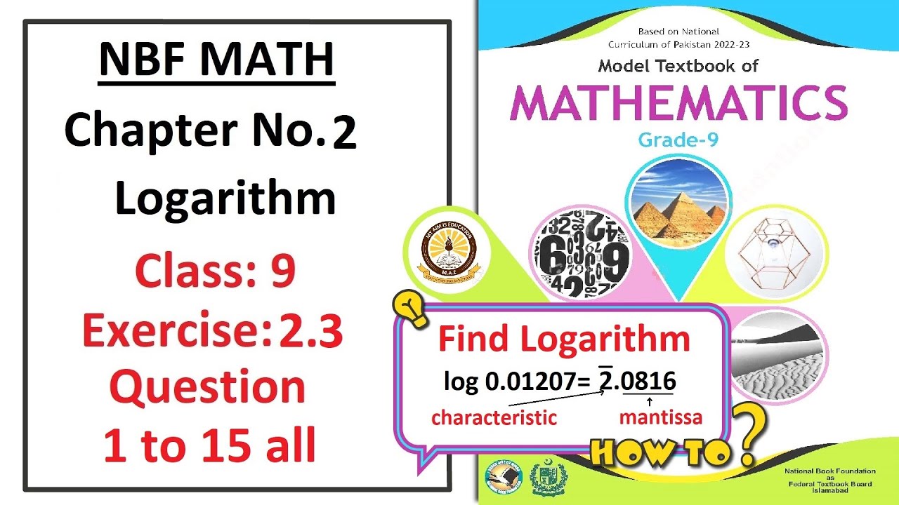 Math Class 9 (NBF) Exercise 2.3 Questions 1 to 15 - Full solution ...