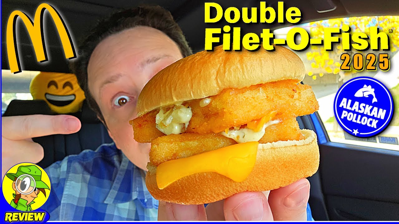 McDonald's® Double Filet-O-Fish® 2025 Review 🍔 ️🐟 Go BIG?! 🤔 Peep THIS ...