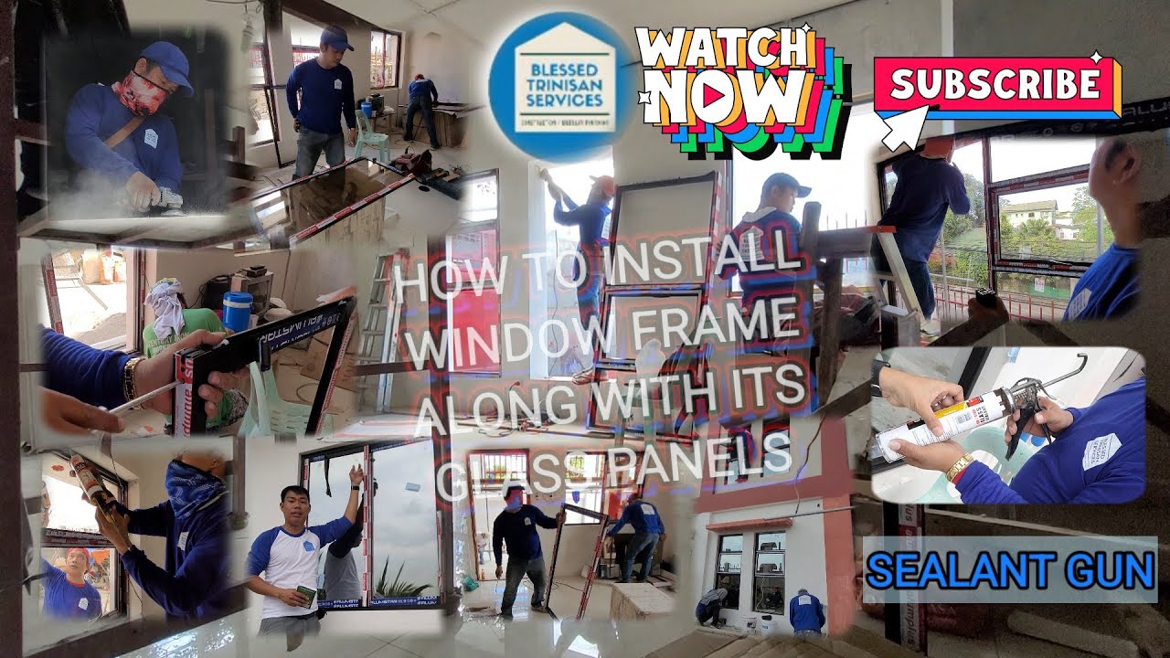HOW TO INSTALL ALUMINIUM WINDOW FRAME/HOW TO INSTALL SLIDING AND FIX ...