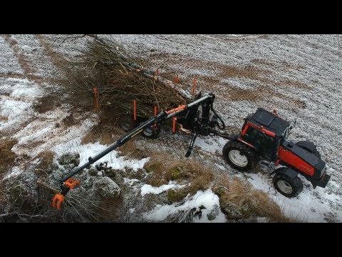 Forestry Trailer BMF 17t2 Pro with Forestry Crane BMF 905