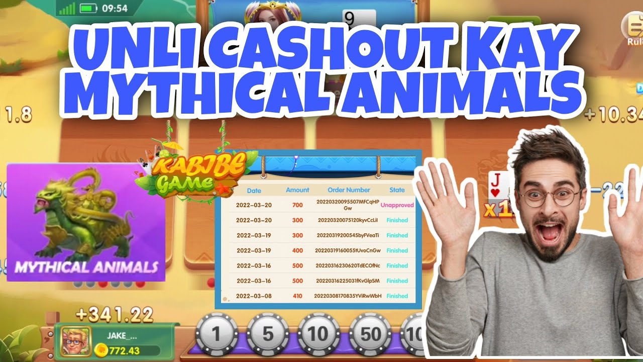 KABIBE GAME | UNLI CASHOUT KAY MYTHICAL ANIMALS | with live withdrawl ...