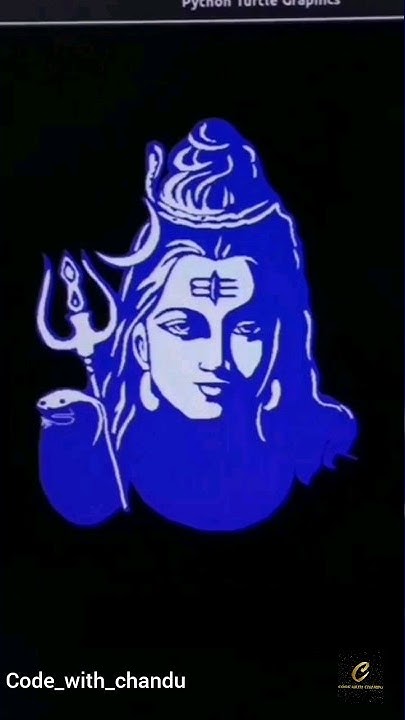 lord shiva 🙏🙏 graphic design using python ️.#shorts #short #like # ...