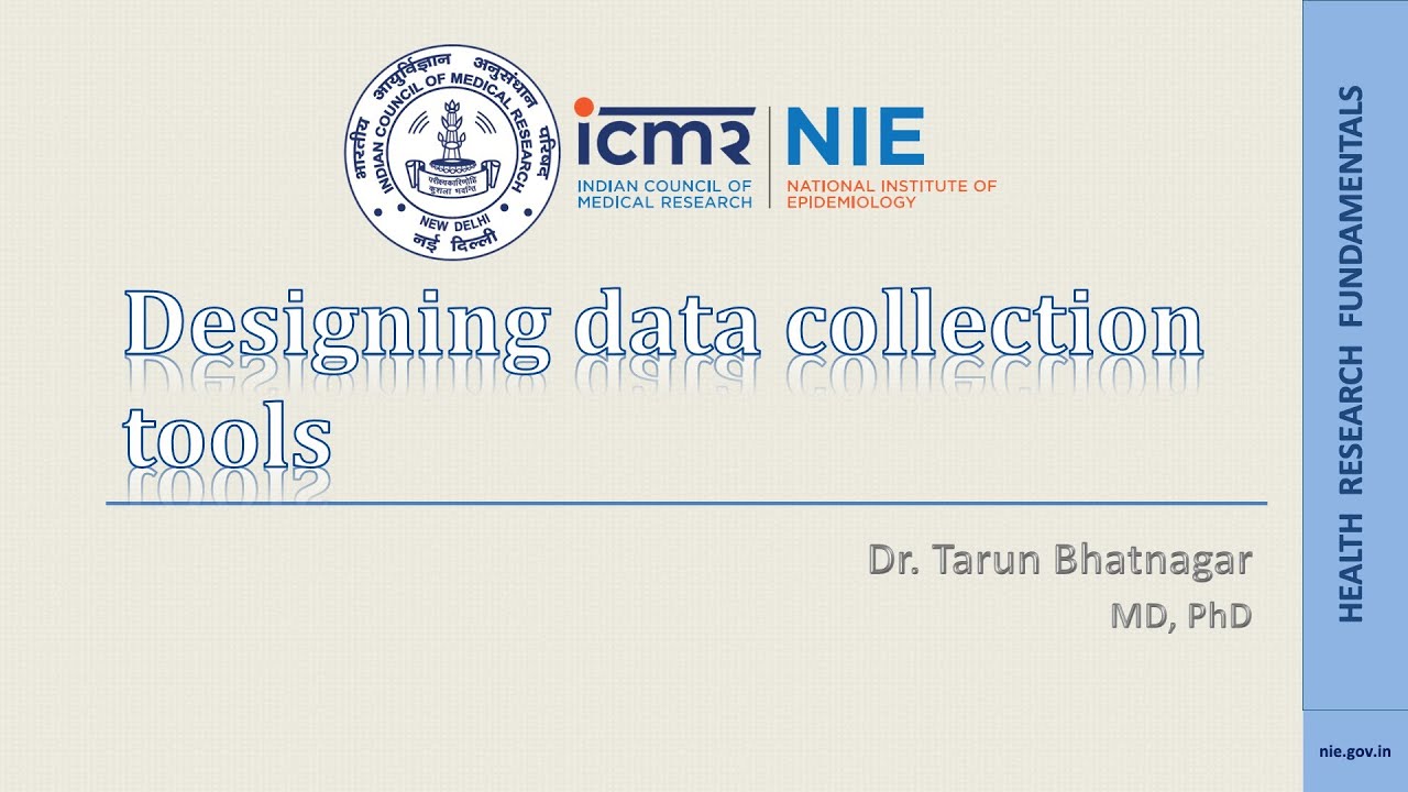 Designing data collection tools - YouTube