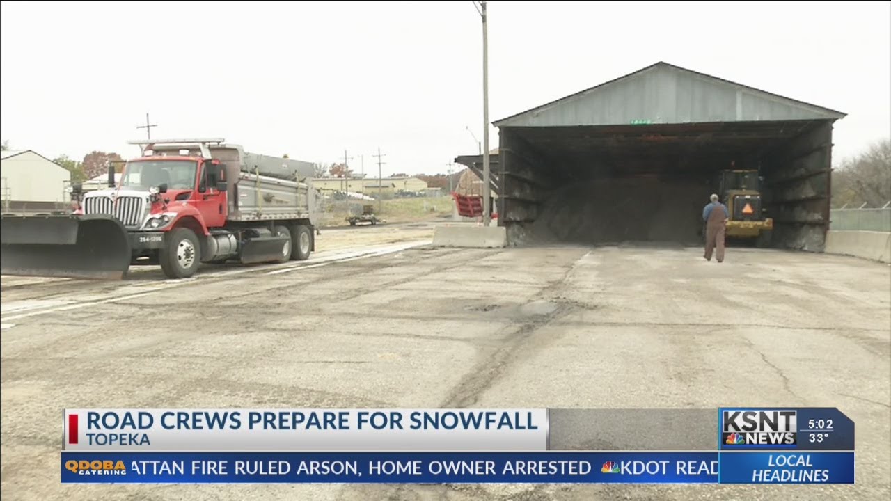 Kansas Department of Transportation prepares for snow - YouTube