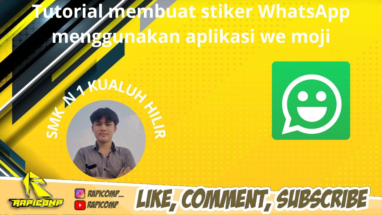 CARA MEMBUAT DESAIN STICKER WA DENGAN MENGGUNAKAN APLIKASI WEMOJI BY ...