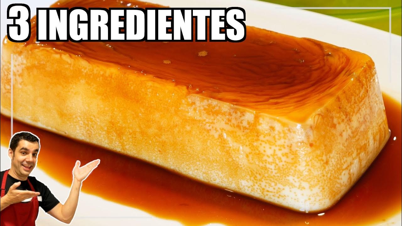 FLAN SIN HUEVO y SIN HORNO!🔥 Super cremoso y delicioso en 5 MINUTOS ...