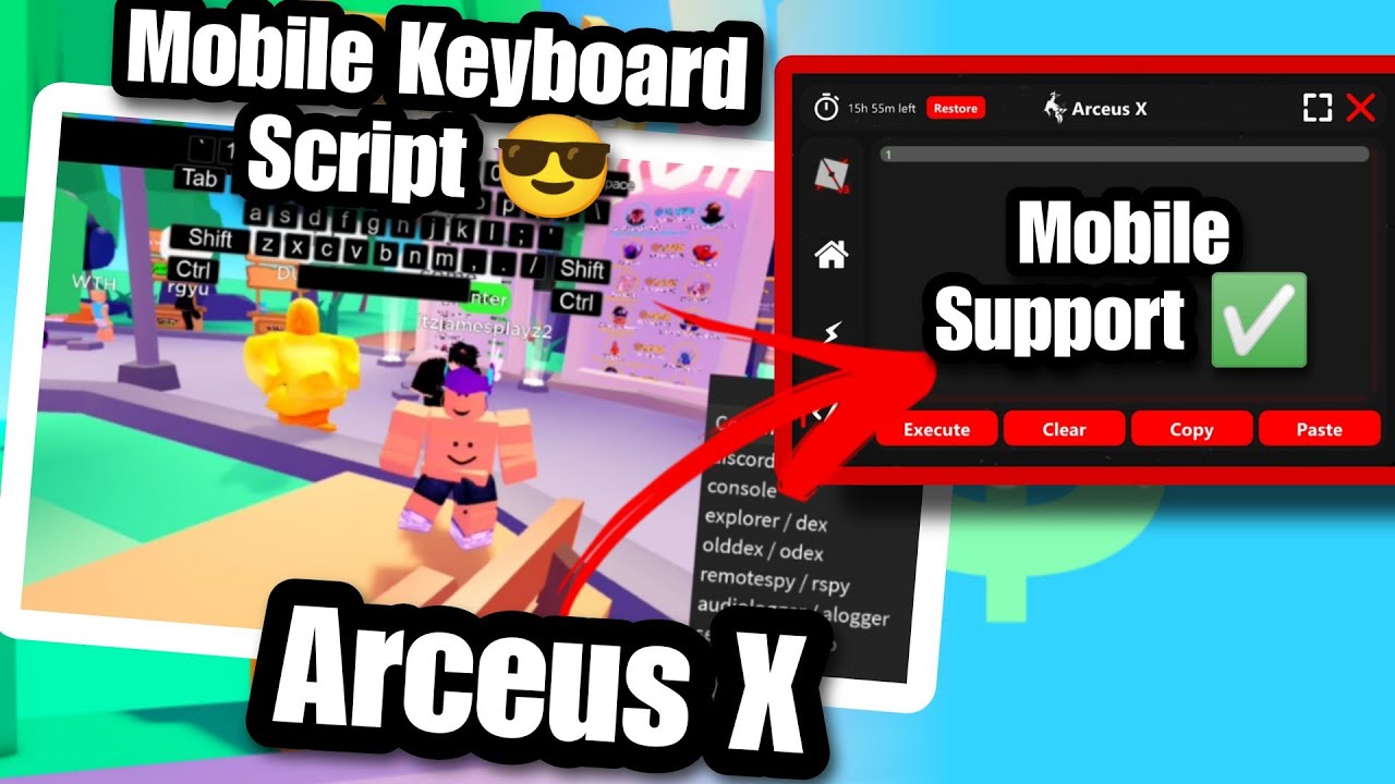 Mobile Keyboard Script 😎 | Arceus X 3.0 And Delta Fluxus - YouTube