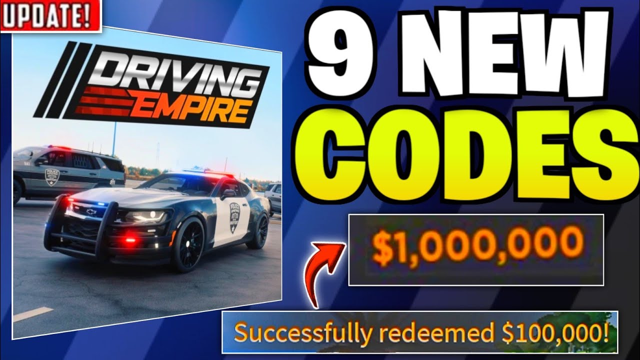 🔥 NEW AUGUST UPDATE! 💥 DRIVING EMPIRE CODES AUGUST 2025 | ROBLOX DRIVING EMPIRE CODES| DRAW ...