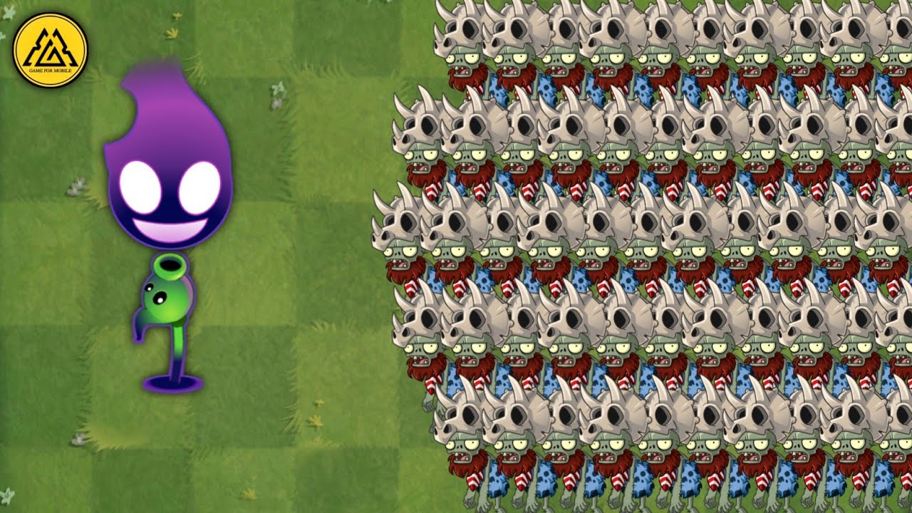 Pvz 2 Plants At Power Full Vs 100 Jurassic Fossilhead !! Plants Vs ...