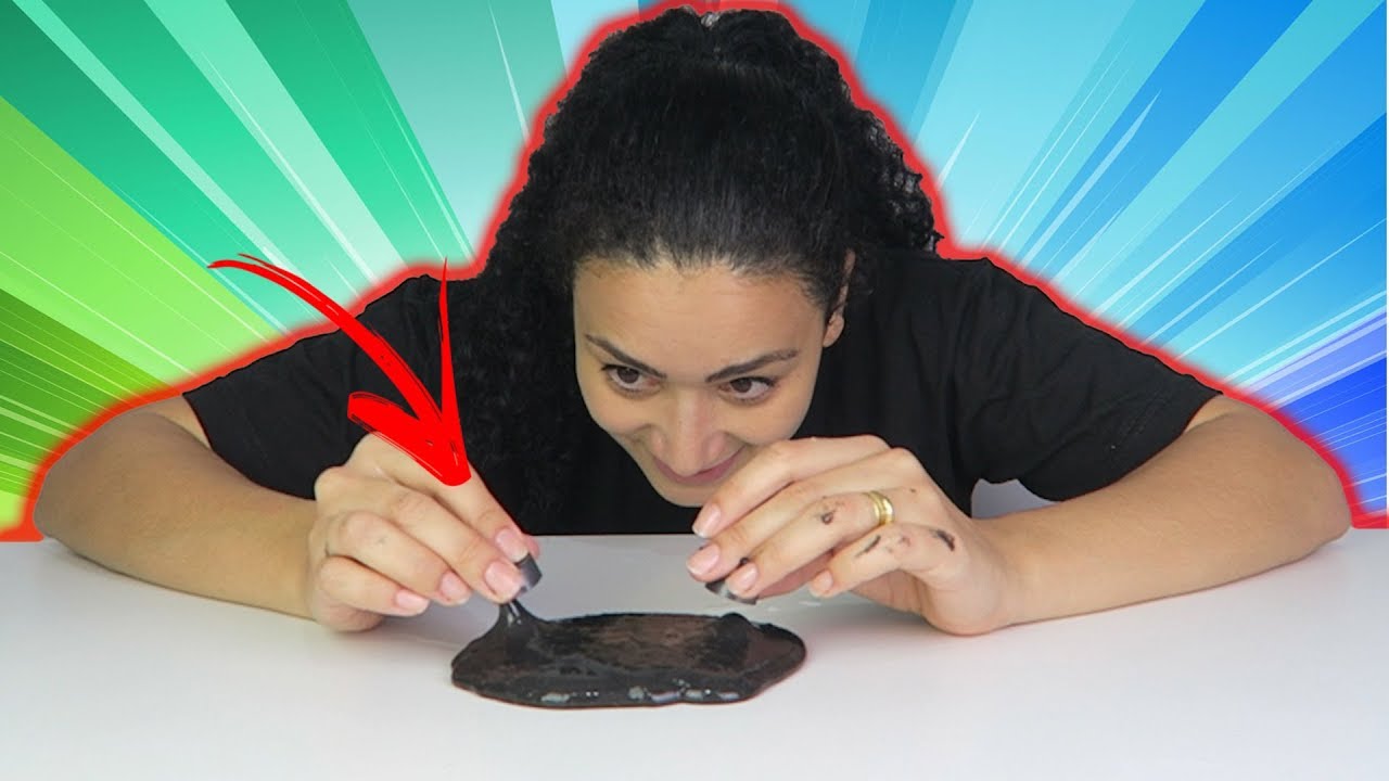 COMO FAZER SLIME MAGNÉTICO - YouTube