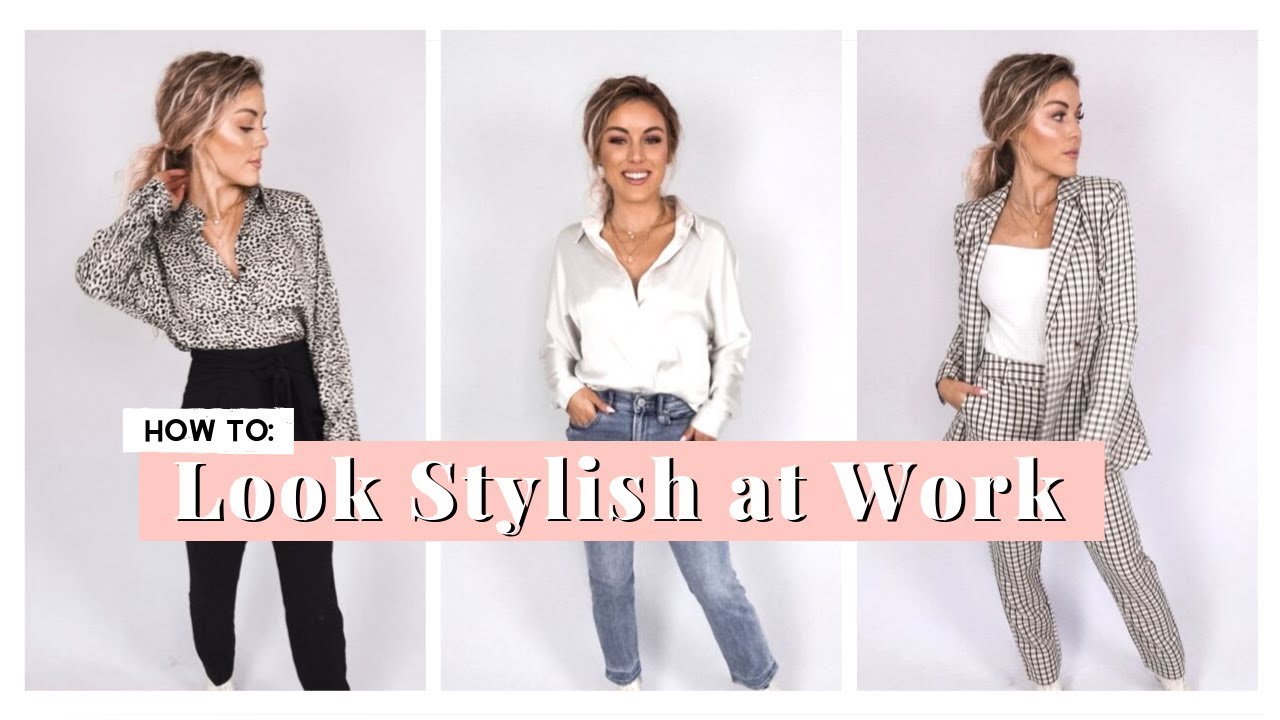 How to Look Stylish at Work | Work Outfit Ideas Ft. Express - YouTube