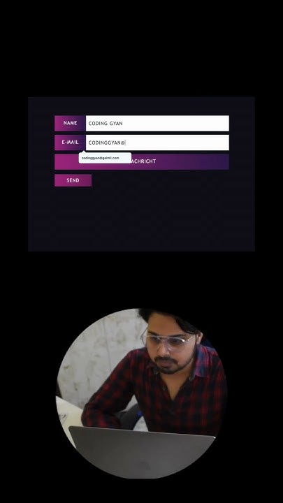 contact form with html5 and css3 #codinggyan l coding gyan 😍 - YouTube