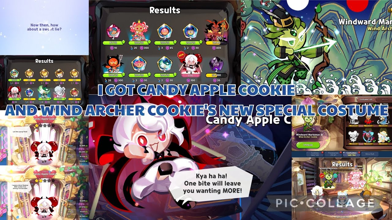 I GOT CANDY APPLE COOKIE AND WIND ARCHER COOKIE'S NEW SPECIAL COSTUME - YouTube