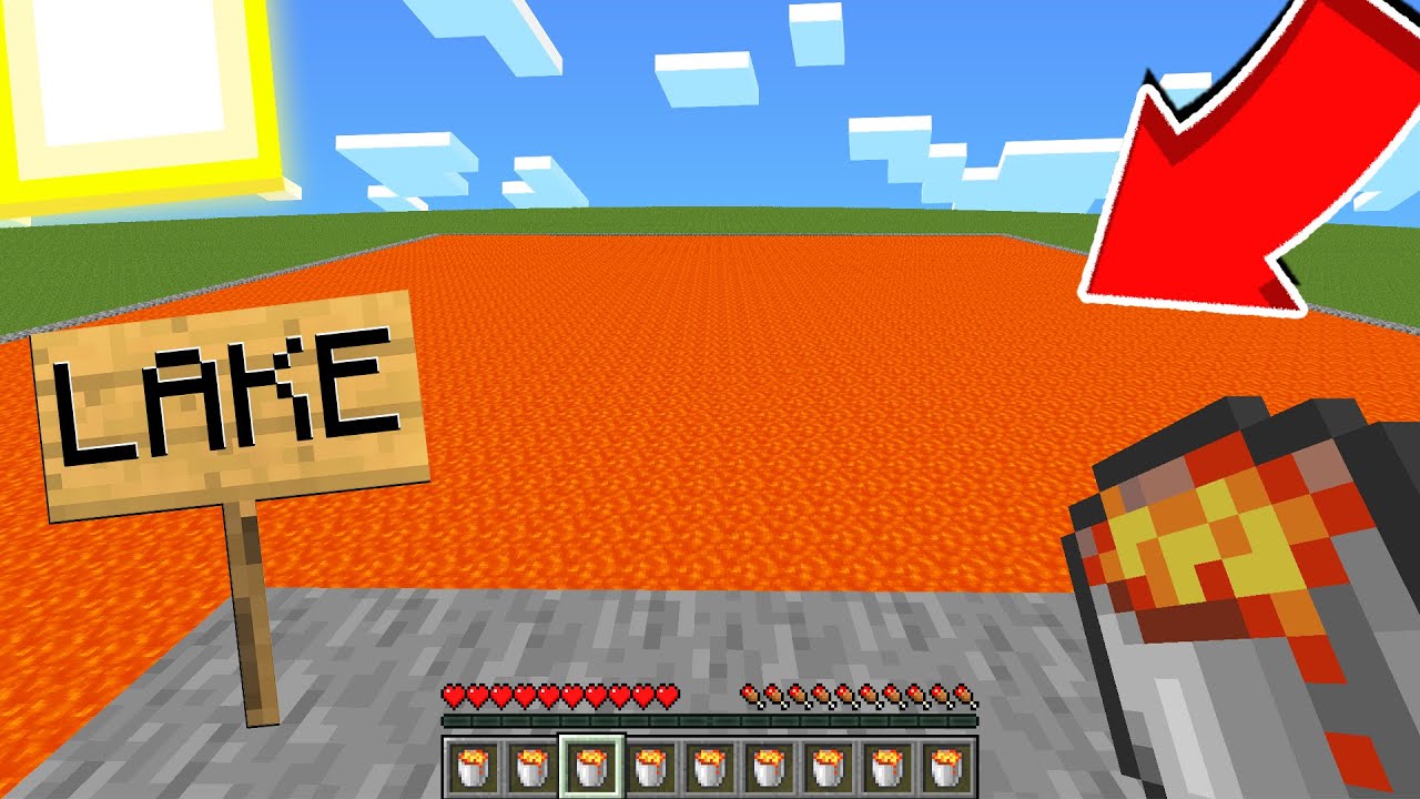WHAT IS UNDER HUGE LAVA LAKE IN MINECRAFT??? Minecraft animation! - YouTube