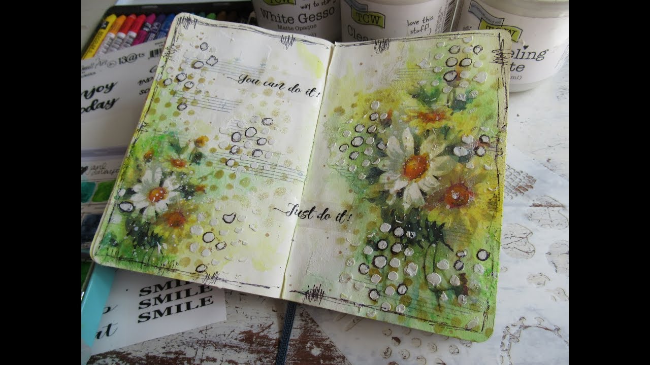 ♡Beginners Journal Collage Process with Rice Paper♡ - YouTube