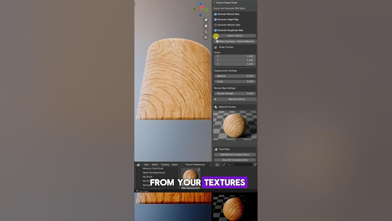 Create PBR materials in Blender 3D. Free Addon #blender3d #blendermaterials - YouTube