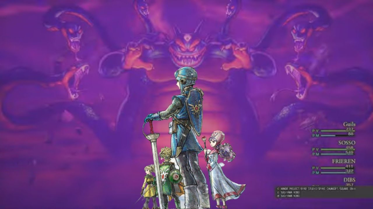 DRAGON QUEST II (Remake) Last boss True Ending - YouTube