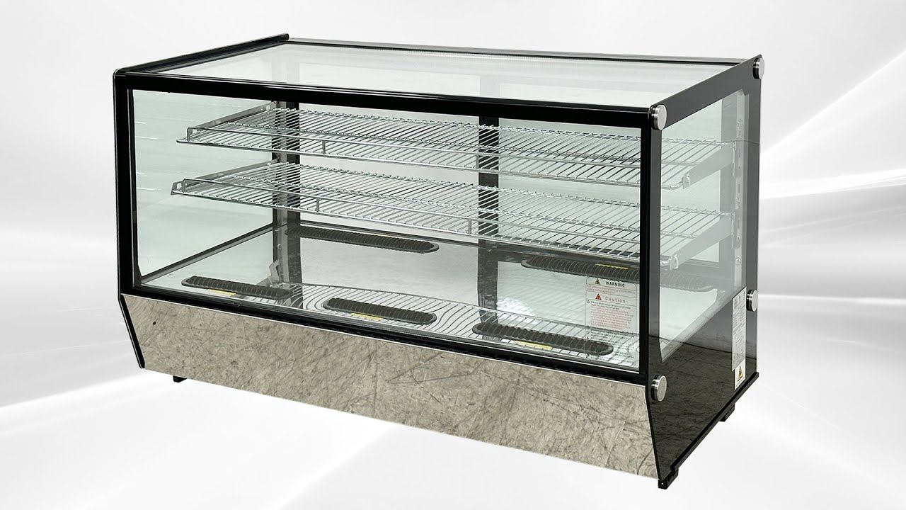 Commercial Countertop Bakery Display Case With Front Curved Glass And ...