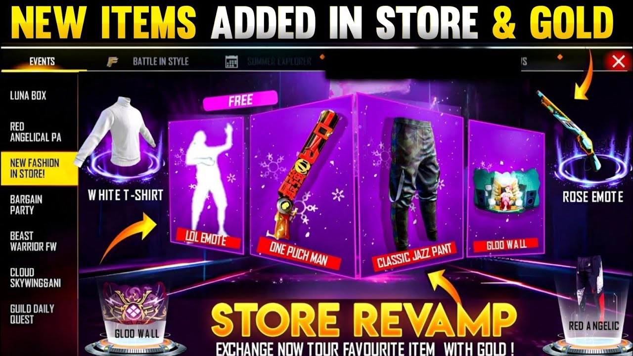 💥New Items Added in Store Free Fire | Free Fire New Event Tamil | Free ...