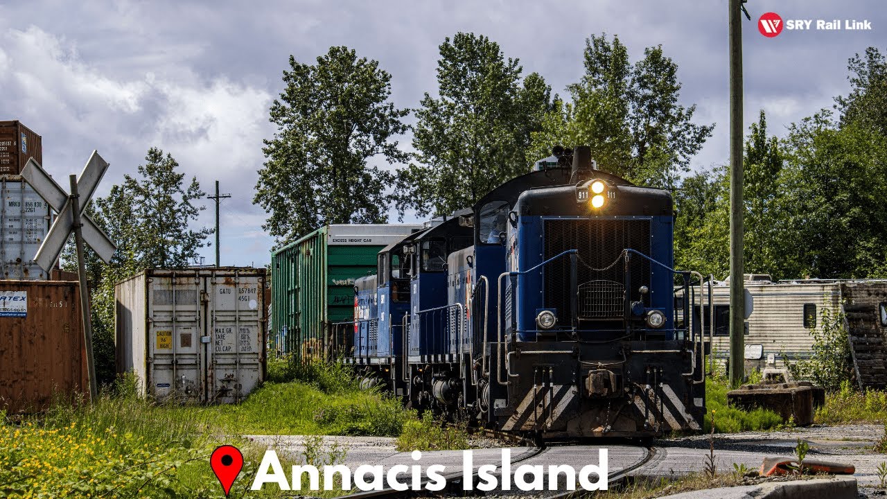 SRY Rail Link Annacis Island complation - YouTube
