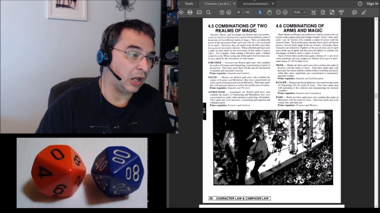 Intro to playing Rolemaster: 4-Professions - YouTube