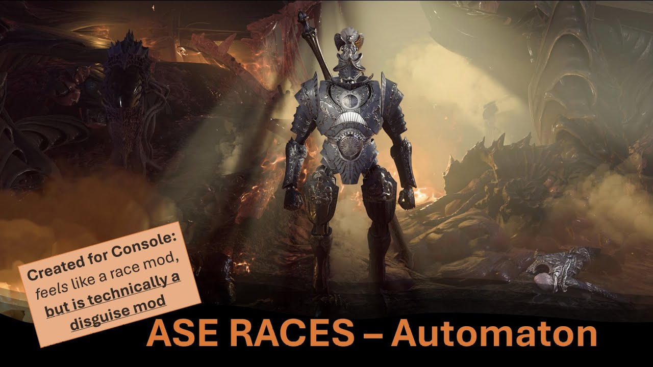 ASE Mods: Automaton Race (Steel Watcher / Warforged) for Console and PC - YouTube