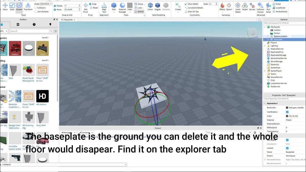 How to use Roblox Studio part 1 - YouTube