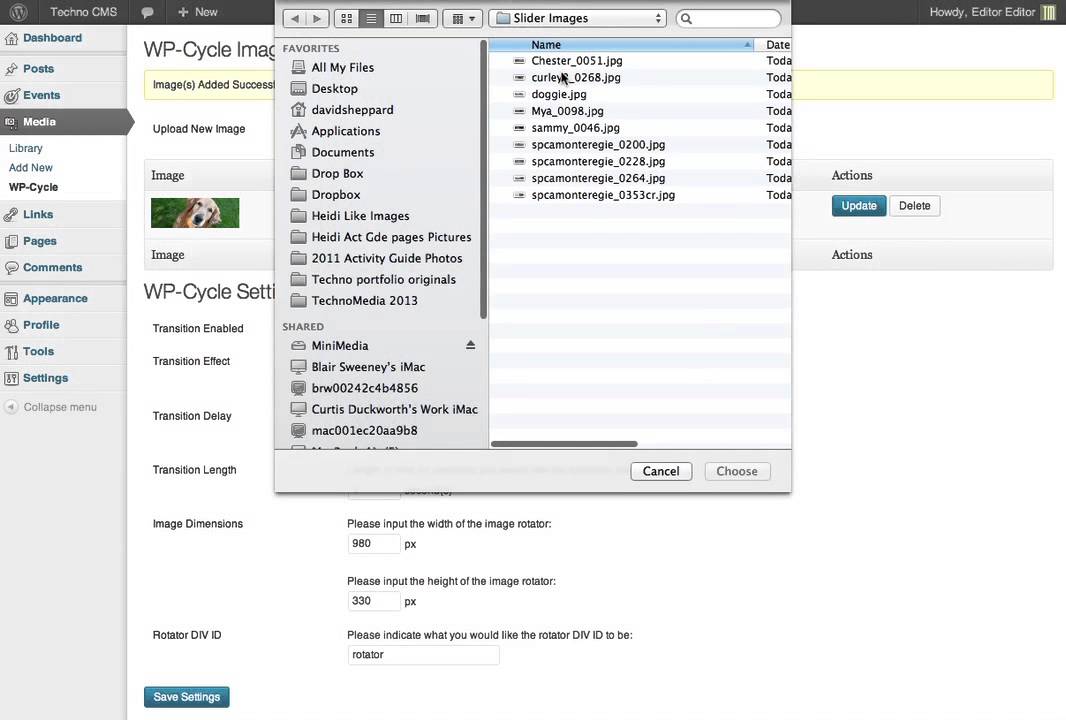 Adding Slider Images with WP-Cycle in WordPress - YouTube